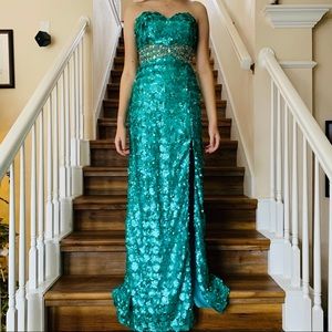 Night Moves | Dresses | Aqua Green Night Moves Prom Dress Mermaid Style ...